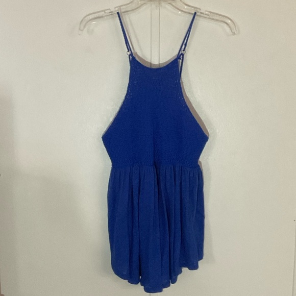 Free People | Tops | Free People Cross Back Crochet Tank | Poshmark